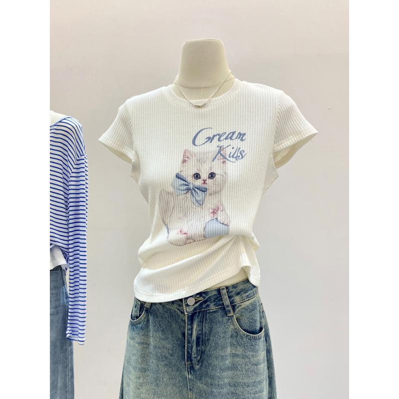 ・袖丈: 短袖・加工: ノンアイロン・版型: スリム・着丈: 普通・襟型: クルーネック・袖型: 通常袖・デザイン要素: プリント・色: ホワイト・サイズ: S,M,L