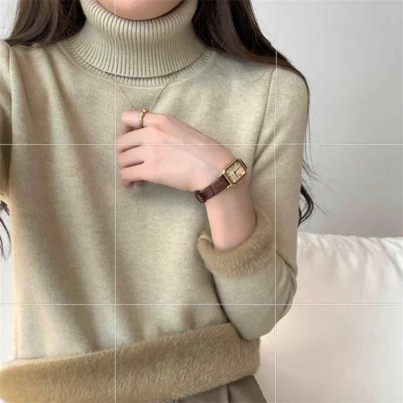 ・素材: ポリエステル・厚み: 厚手・スタイル: プルオーバー・着丈: 普通 (50-65cm)・襟型: ハイネック・袖丈: 長袖・袖型: 標準袖・色: オートミール, アプリコット, ブラック, ピンク, ホワイト・サイズ: S, M, ...