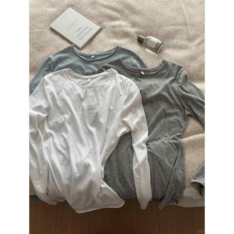 ・生地: コットン・スタイル: プルオーバー・袖丈: 長袖・加工: ノーアイロン処理・シルエット: スリムフィット・着丈: 普通(50cm超65cm以下)・襟型: ラウンドネック・袖型: スタンダードスリーブ・流行要素: ソリッドカラー・カ...