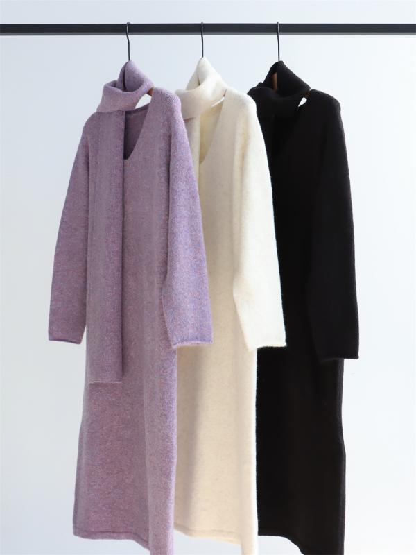 ・生地: ヌオミロン・柄: 無地・加工: 熱定型・スタイル: プルオーバー・構成: 単品・丈: ロング・スカート形状: ストレート・首元: Vネック・袖形状: スタンダード・袖丈: ロング・ウエスト: ルーズ・色: 紫,杏,黒・前立て: 無...