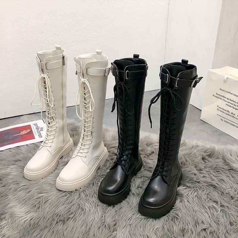 ・性別: 女性・スタイル: シンプル・トゥ形状: ラウンドトゥ・ブーツタイプ: ファッションブーツ・機能: 滑り止め・筒丈: 高筒・着用方法: 前レース・パターン: 無地・アッパー素材: マイクロファイバー・ソール素材: ラバー・インソール...