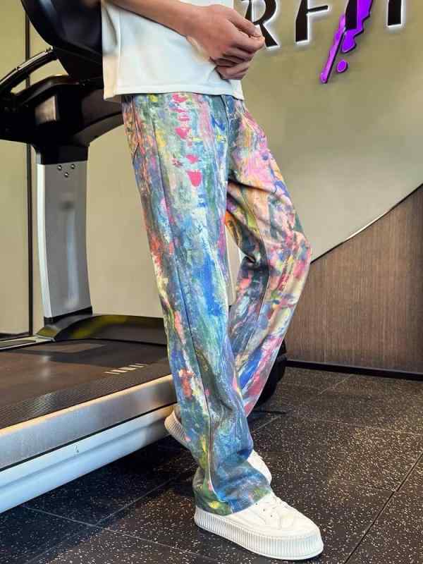 ・スタイル: ストレートパンツ・フィット: ルーズ・レングス: ロング・ウエスト位置: ミッドライズ・前立て: ジッパー・厚み: 薄手・ストレッチ: 微弾性・レッグシェイプ: ストレート・素材: デニム・主素材成分: コットン52%・色: ...