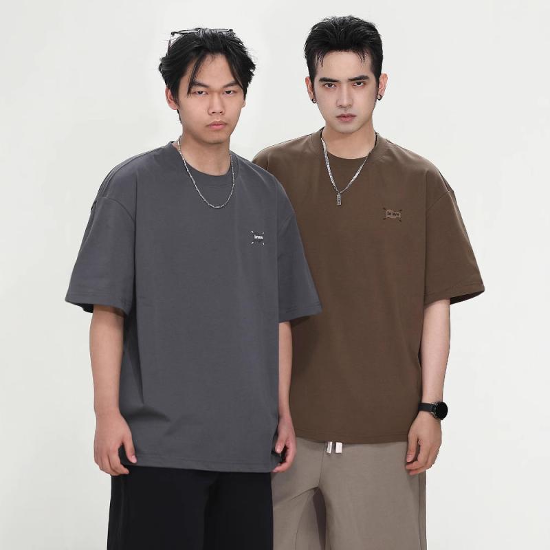 ・性別: メンズ・年齢層: 成人・対象: 青年・素材: コットン75.5%、ポリエステル24.5%・生地: コットン混紡・柄: 無地・シルエット: ルーズ・スタイル: プルオーバー・首元: クルーネック・袖丈: 半袖・袖型: 通常袖・厚み:...