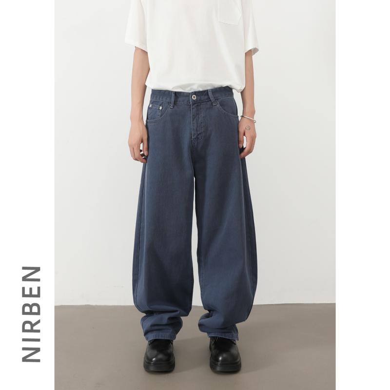 ・スタイル: ストリート・デザイン: ベーシック・シルエット: ルーズ・加工: 水洗・丈: ロング・ウエスト位置: ミドル・前立て: ジップ・厚み: 普通・素材: コットン100%・レッグスタイル: ストレート・カラー: ロイヤルブルー・サ...