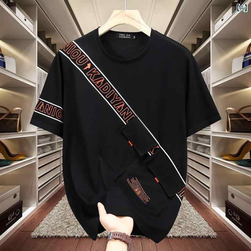 ・素材: コーマコットン 71-80%・パターン: 無地・フィット: ルーズ・対象: ビッグサイズ・スタイル: プルオーバー・ネック: クルーネック・袖丈: ショートスリーブ・厚み: 薄手・ディテール: プリント・カラー: ブラック,ホワイ...