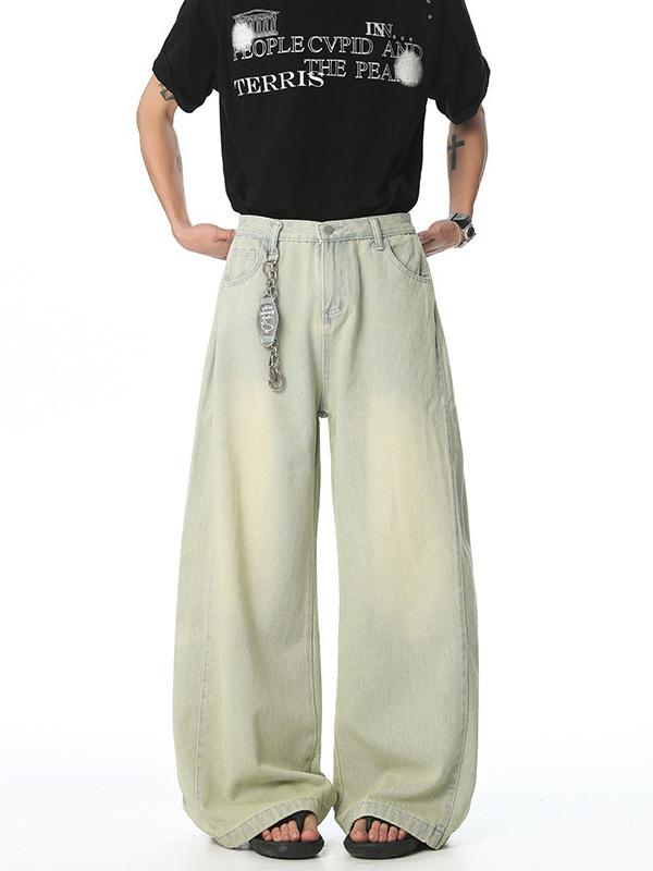 ・パンツ形状: ストレート・丈: ロングパンツ・ウエスト位置: ミッド・前立て: ジップ・厚み: 普通・季節: 四季・素材: デニム・成分: コットン60.9%、ポリエステル24.5%、リヨセル14.6%・シーン: カジュアル・ディテール:...