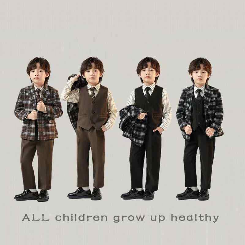 ・性別: 男・対象年齢: 中大童(8歳以上、140cm以上)・襟型: 他の・スタイル: モダンシンプル・パターン: チェック・安全等級: C類・生地名: コットン・閉じ方: ダブルブレスト・裏地成分含量: 81%-90%・主生地成分: コッ...