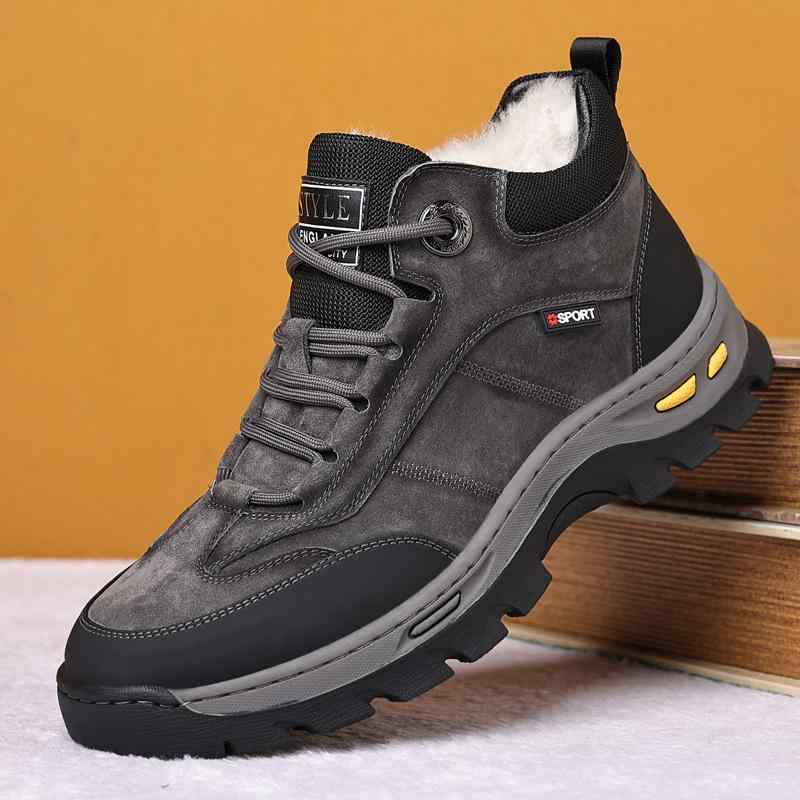 ・機能: インソール高さ調整、透気性、軽量・対象性別: 男性・アッパー素材: 革・ソール素材: ゴム・スタイル: カジュアル・着用方法: 前紐・トゥ形状: ラウンドトゥ・カラー: カーキ、グレー、ブラック・サイズ: 38,39,40,41,...