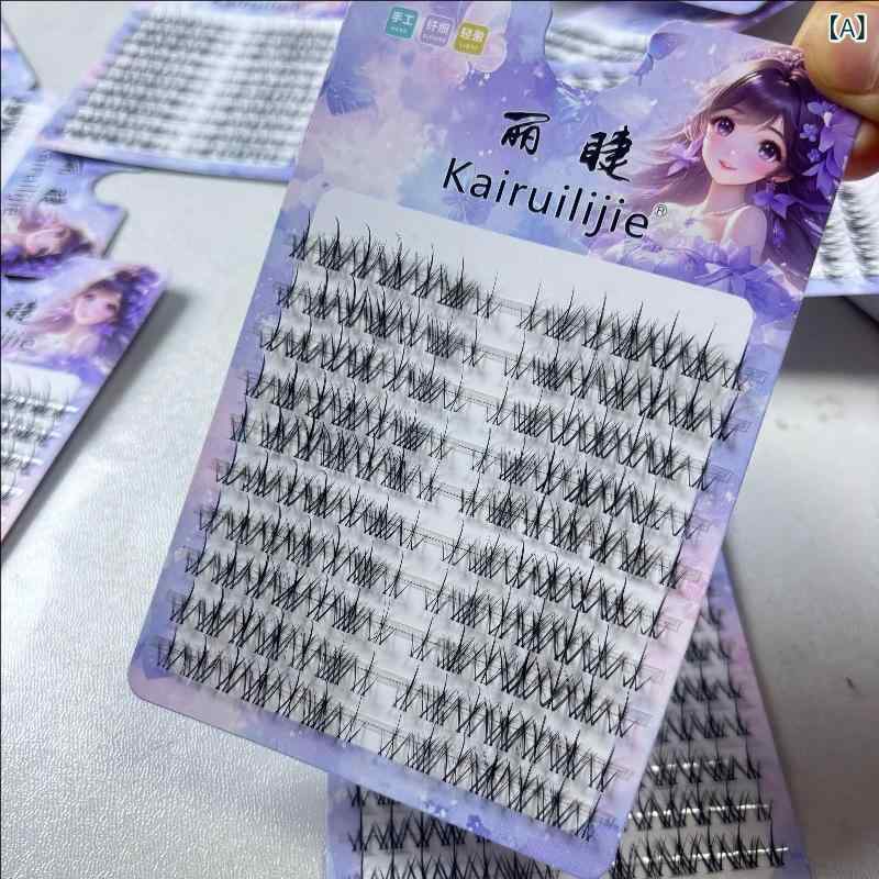 ・素材: 人工繊維・サイズ: 7-12mm・仕様: 接着剤10排、風吹仙子、まつげ接着剤、ピンセット