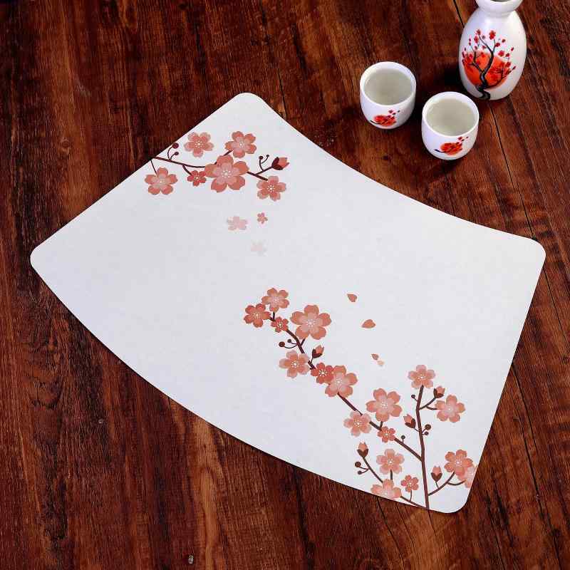 ・素材: 原木パルプ紙・柄: 無地・色: 花筏（扇形）, 桜時（扇形）, 晩晴（扇形）, 空蝉（扇形）・形状: 円形・スタイル: 中華風