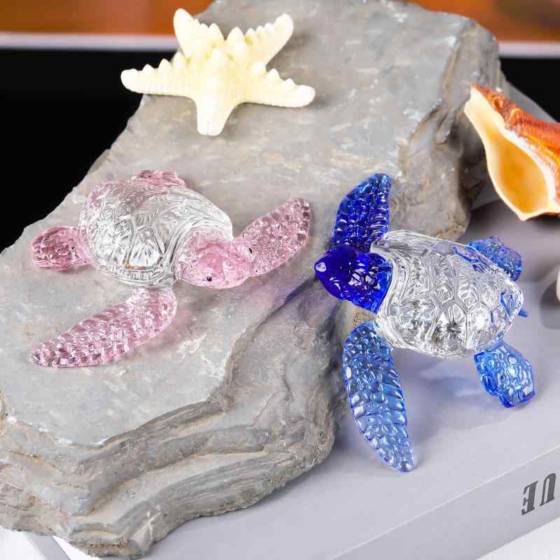 ・素材: 白水晶・カテゴリ: 動物・スタイル: モダンシンプル・色: ピンク、ブルー・素材種類: 水晶