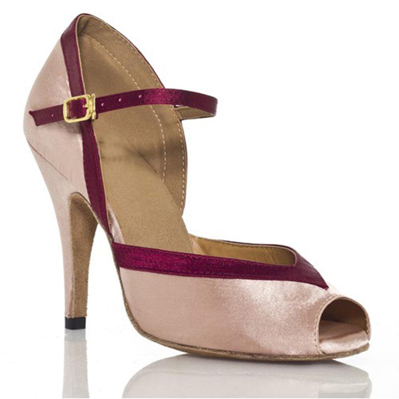 ・対象年齢: 成人・対象性別: 女性・厚み: 厚手・靴底素材: スエード・機能: 通気性,軽便性,吸汗性,衝撃吸収,フィット感・用途: モダンダンス,ラテンダンス・アッパー素材: シルク・色: ピンク,ブルー・サイズ: 34,35,36,3...