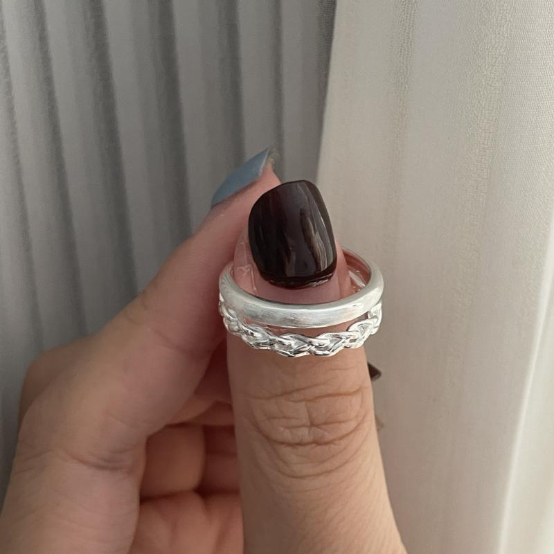 ・素材: シルバー・素材純度: 925シルバー・色: シルバー・サイズ: 調整可能・形状: ジオメトリック・加工: メッキ・種類: オープン・スタイル: リング・対象: 女性用