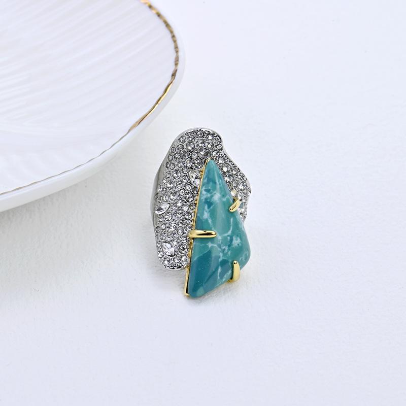 ・素材: 金属・加工: メッキ・対象: 女性・スタイル: 軽奢・流行要素: 不規則, ラインストーン