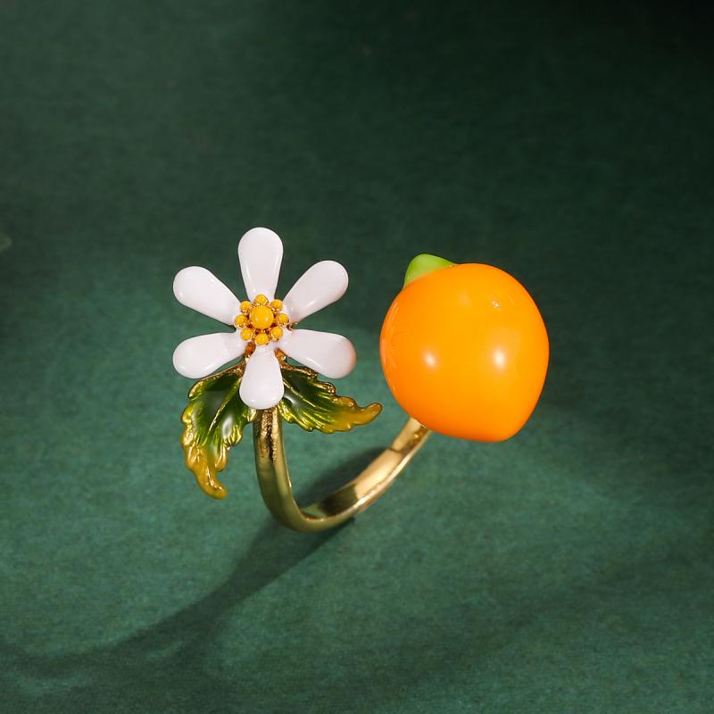 ・素材: 銅・形状: 果物・加工: 電鍍・色: オレンジ・スタイル: スイート・対象: 女性