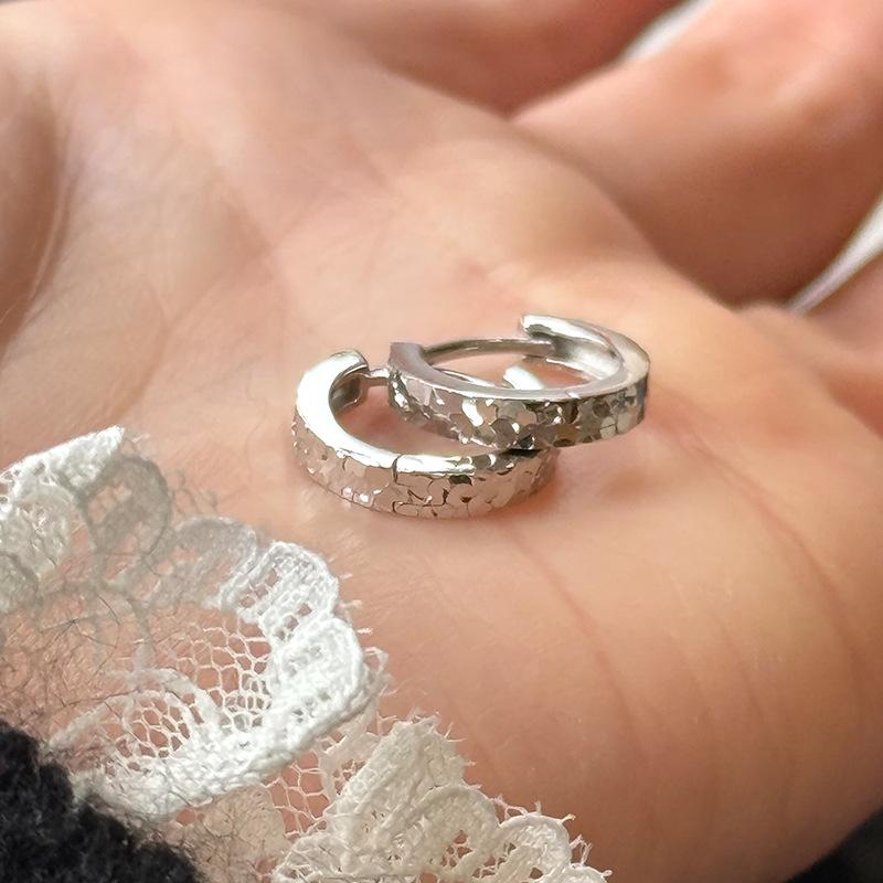 2個セット・素材: シルバー・加工: メッキ・色: ホワイトゴールド・純度: 925シルバー・流行要素: 不規則・スタイル: シンプル・スタイル分類: ファッション通勤・対象: 女性用・流行要素分類: 形状・パターン