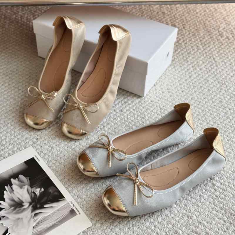 ・トゥ形状: ラウンドトゥ・アッパー素材: 牛革・対象性別: 女性・ヒール高: 1-3cm・パターン: ツートンカラー・カラー: ブルー×ゴールド,ベージュ×ゴールド・サイズ: 35,36,37,38,39,40・アウトソール素材: ゴム・...