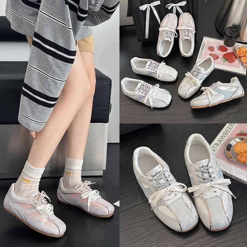 ・スタイル: カジュアル・適用性別: 女性・アッパー素材: カウレザー+合成革・デザイン要素: クロスストラップ,ツートン・トゥ形状: ラウンドトゥ・ヒール高: 1-3cm・カラー: ピンク,ライトブルー,ライトパープル・サイズ: 35,3...