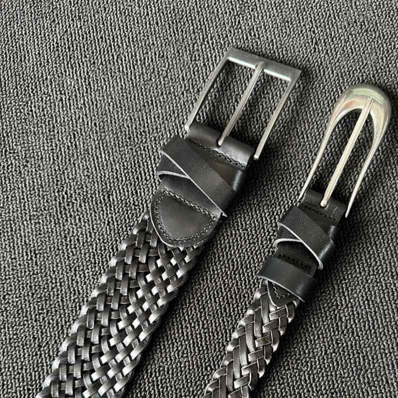 ・素材: 本革・皮質: 上質牛革・バックル素材: 金属・留め方式: フック・幅: 2-4cm・長さ: 110cm