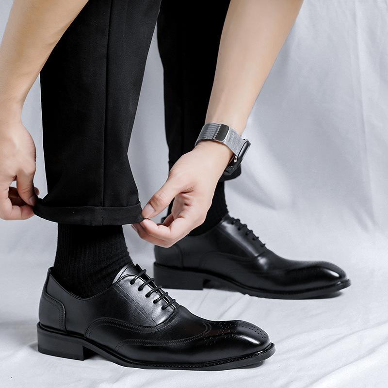 ・製品カテゴリ: デルビーシューズ・アッパー素材: 本革・ソール素材: ラバー・シューズハイト: ハイカット・機能: 滑り止め・カラー: ブラック,ブラウン・サイズ: 38,39,40,41,42,43,44・スタイル: 韓国版・流行要素:...