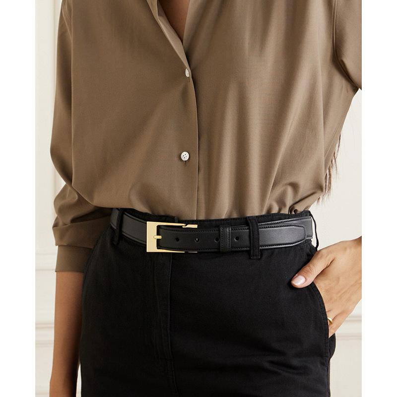 ・素材: 牛革・バックル素材: 合金・留め具: ピン式・カラー: ゴールド・サイズ: 75cm,80cm,85cm,90cm・幅: 2cm未満・加工: メッキ