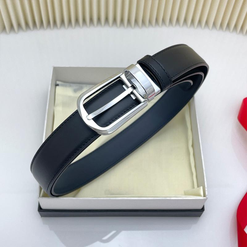 ・素材: 本革・皮質特徴: 頭層牛革・バックル素材: 銅・留め方: ピン留め・流行要素: リング・色: 黒、青・バックル色: 銀、金・幅: 3.0cm・幅範囲: 2-4cm・長さ: 95cm,100cm,105cm,110cm,115cm,...