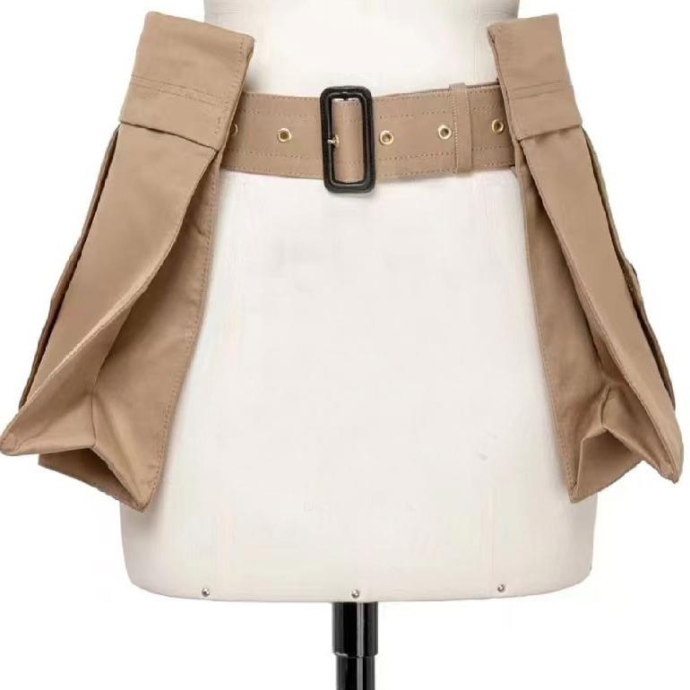 ・対象性別: ユニセックス・対象年齢: 成人・素材: コットン・デザイン要素: ステッチ・色: ブラック、カーキ・スタイル: 軽奢・ベルトループ数: 単圈