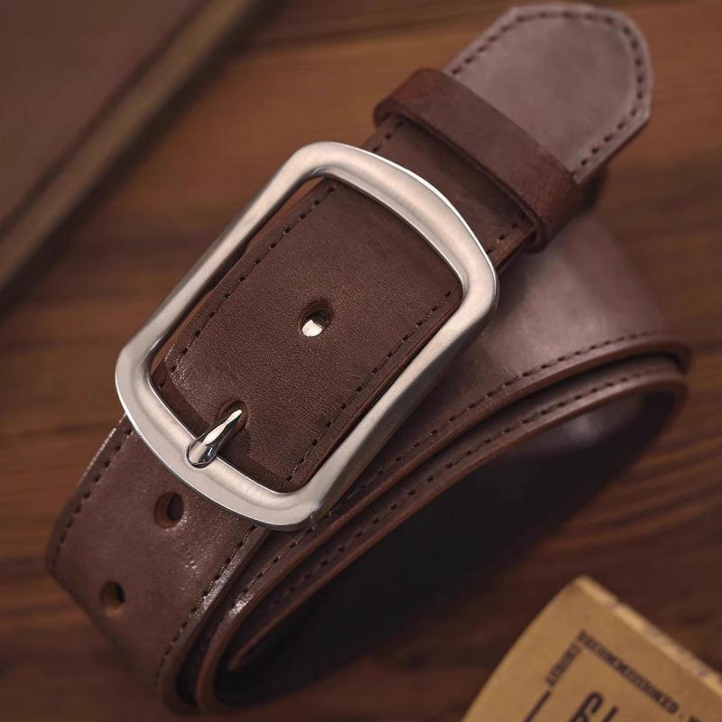 ・素材: 本革・革質: 上質牛革・バックル素材: スチール・留め具: ピン留め・色: ブラウン、ブラック・幅: 2-4cm・サイズ: 110cm、115cm、120cm、125cm、130cm・スタイル: レトロ