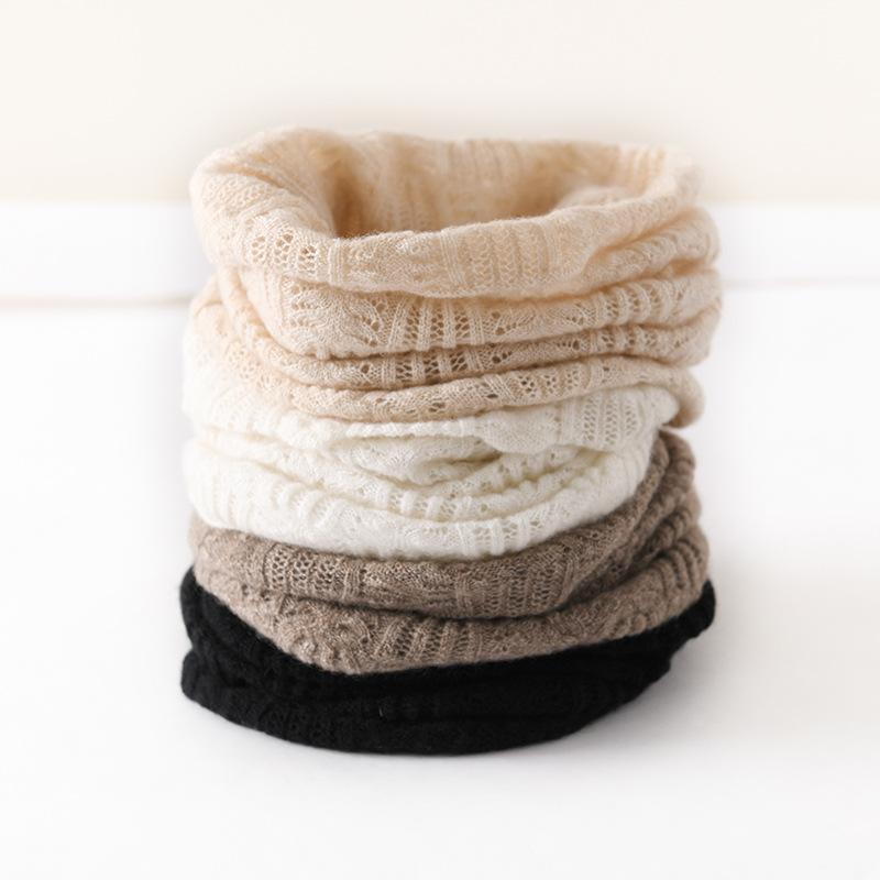 ・対象: 女性・素材: カシミア・カシミア含有率: 31%-50%・色: 白,ベージュ,紫,黒・スタイル: 軽奢・長さ: 37-24cm・幅: 30-24cm・編み方法: 透かし・パターン: 無地・機能: 保温・款式: プルオーバー