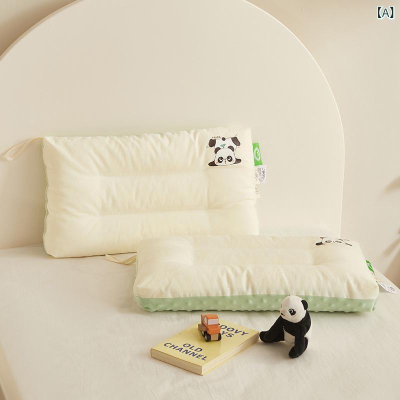 ・填充材: 大豆繊維・枕芯生地: 綿・対象: 中小学生（6-12歳）・形状: 長方形・重量: 0.5kg以内・パターン: パンダ、小自動車、小恐竜、うさぎ、キリン・サイズ: 30×50,40×60・スタイル: カートゥーン