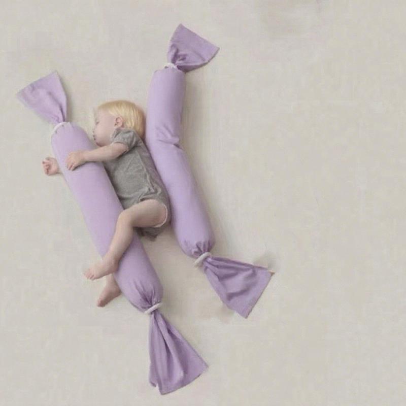 ・素材: コットン・対象: 新生児、1-3歳・形状: キャンディ型・重量: 0.5kg以内・色: 紫、緑、ピンク、黄、青・サイズ: 11×70×11cm