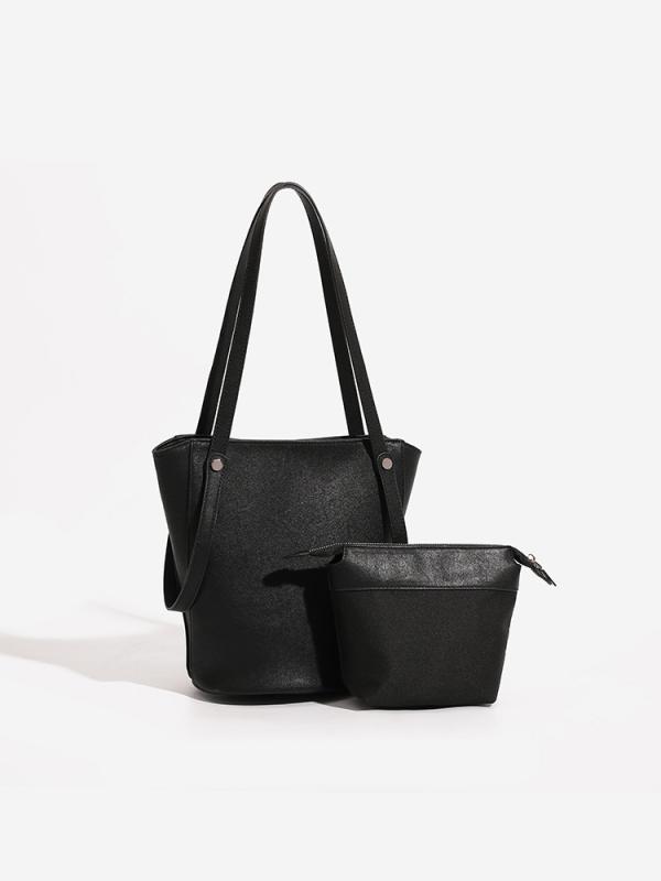 ・カラー: ブラック・サイズ: 18x14x26cm・素材: PU・バッグサイズ: 中型・裏地: ポリコットン・形状: バケツ型・開閉方式: マグネット・内部構造: ジッパー隠しポケット、携帯ポケット、カードポケット・硬度: 中程度の柔らか...