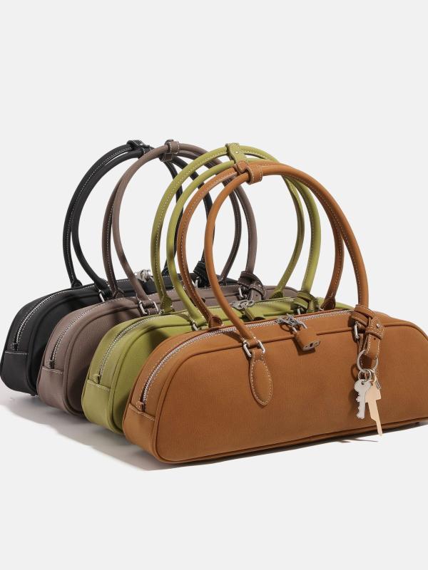 ・カラー: ブラック,グレー,グリーン,ブラウン・サイズ: 40×9×13cm・素材: PU・バッグサイズ: 小・形状: 横型方形・開閉: ジッパー・内部構造: スマホポケット,カードポケット・硬度: 中・外ポケット: オープンポケット・シ...