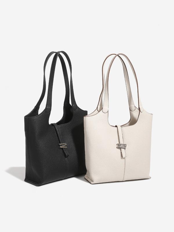 ・カラー: ブラック,ホワイト・サイズ: 30×10×27cm・素材: PU・バッグサイズ: 大・裏地: 合成革・形状: バケツ型・開閉: マグネット・内部構造: ジップポケット,スマホポケット,カードポケット・外ポケット: オープン・硬さ...