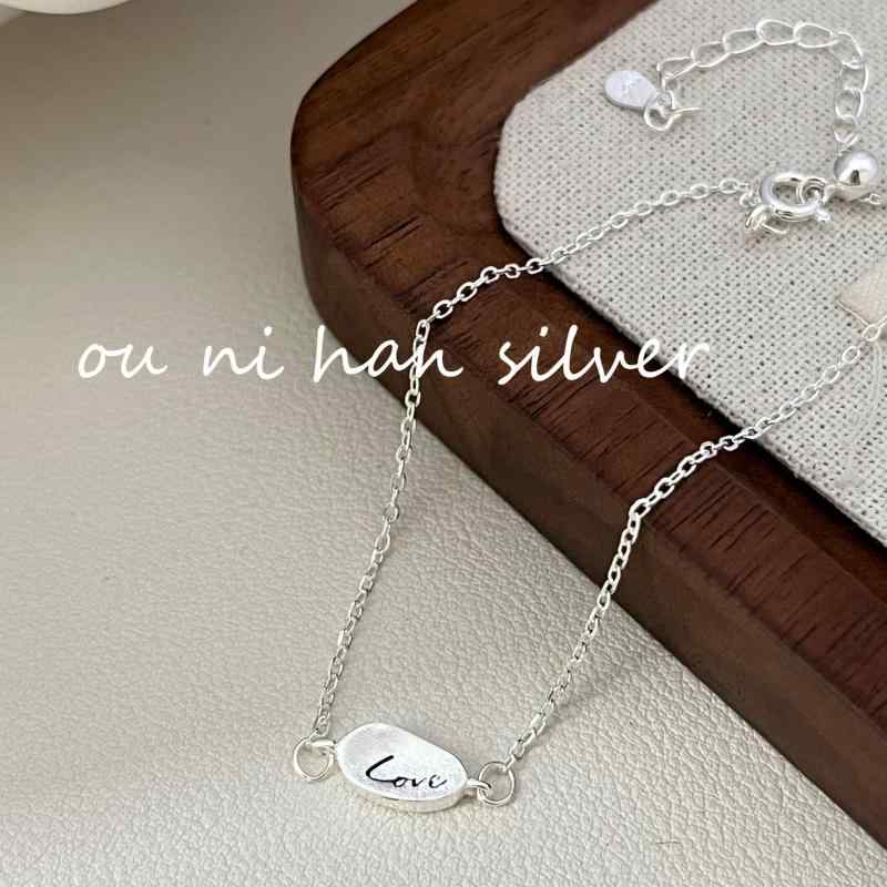 ・素材: 925シルバー・加工: メッキ・形状: 幾何型・対象: 女性・流行要素: アルファベット・スタイル: 韓国風・スタイル分類: 清新甘美・カテゴリ: 手飾り