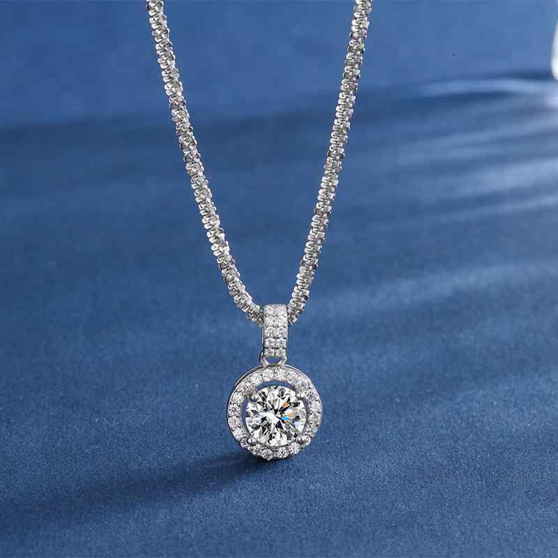 ・素材: シルバー・加工: 電気メッキ・形状: ジオメトリック型・チェーンスタイル: スネークチェーン・ペンダント素材: シルバー・長さ: 41cm-50cm・色: ホワイトゴールド・純度: 925シルバー・流行要素: 円形, ジオメトリッ...