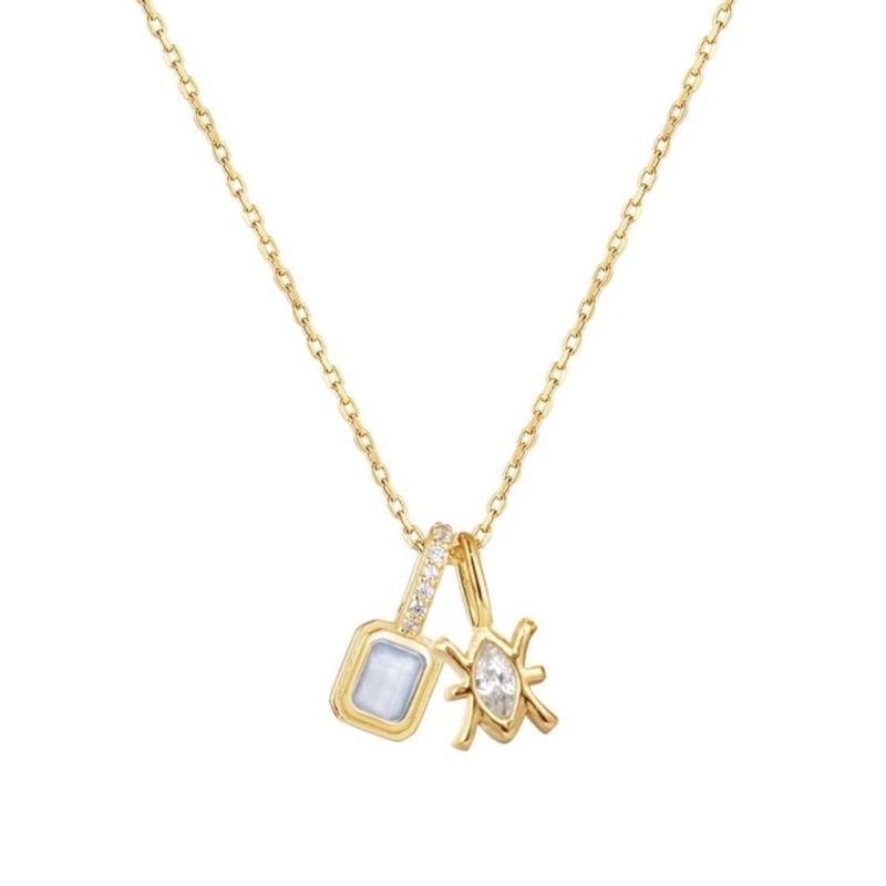 ・素材: S925・加工: 古法・形状: 星座・チェーン形状: 水波チェーン・ペンダント素材: ラインストーン・長さ: 41cm-50cm・星座: 水瓶座,双魚座,牡羊座,牡牛座,双子座,蟹座,獅子座,乙女座,天秤座,蠍座,射手座,山羊座・...