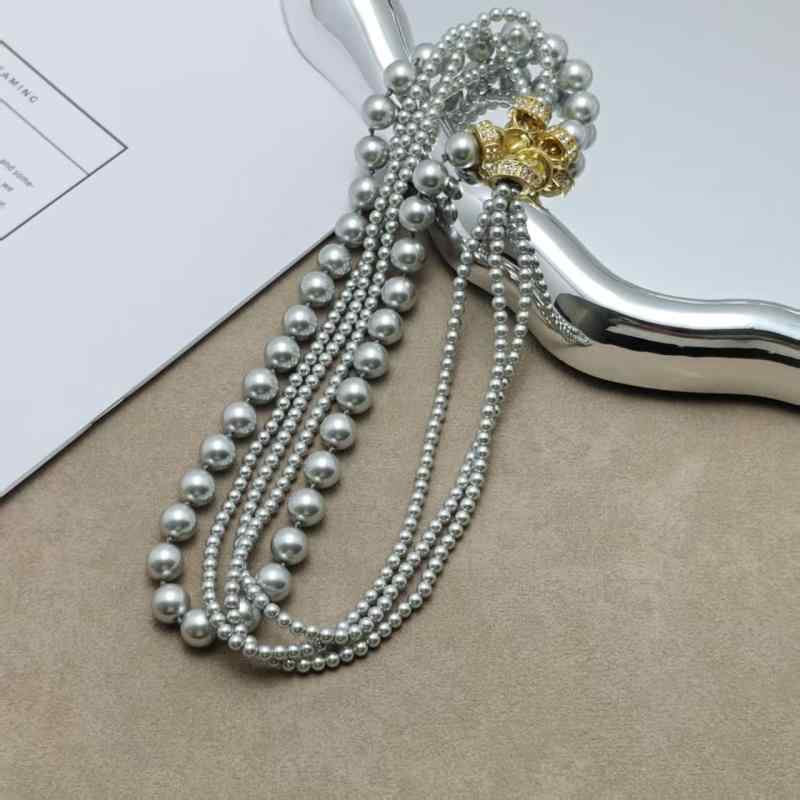 ・素材: イミテーションパール・加工: 手作り・形状: 幾何学型・チェーンスタイル: パールチェーン・長さ: 81cm以上・流行要素: パール・スタイル: ヘプバーン風・スタイル分類: 文芸復古・対象: 女性