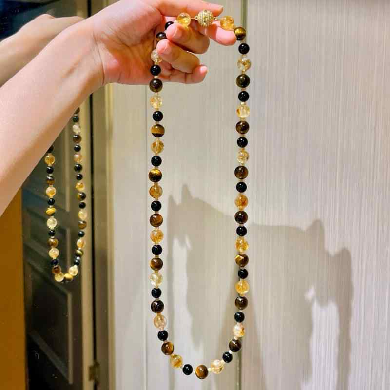 ・素材: 虎眼石・加工: 手作り・形状: 幾何型・チェーン様式: 円珠チェーン・ペンダント素材: 合金・長さ: 41cm-50cm・重量: 2g・スタイル: 文学復古・対象: 女性