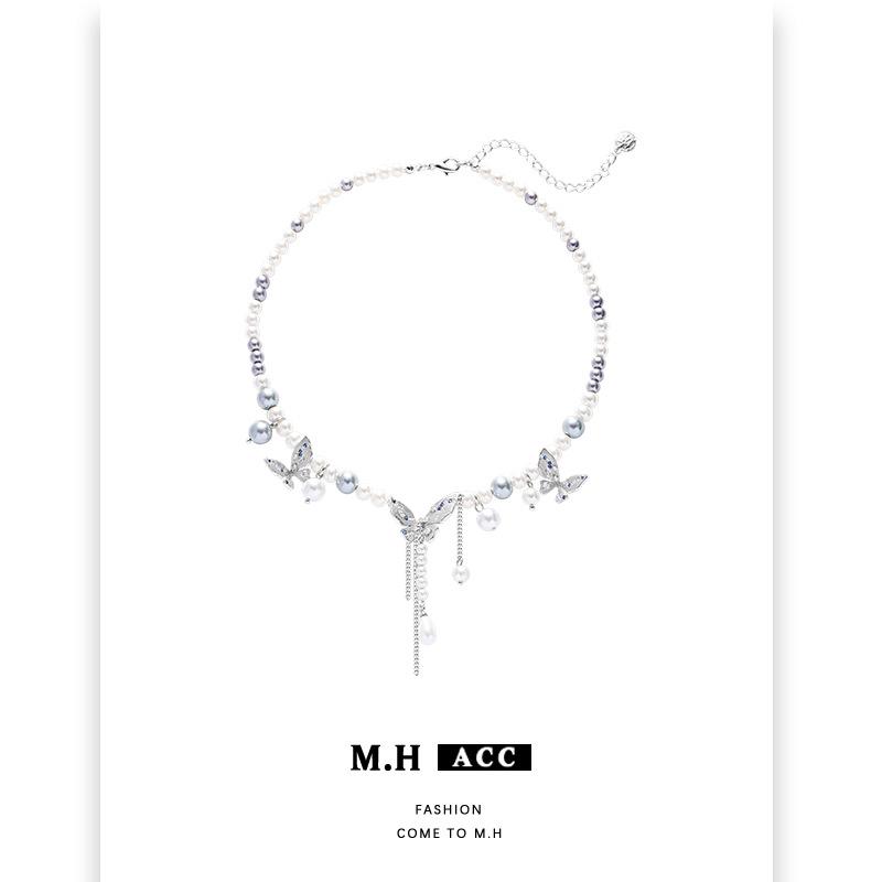 ・素材: 合金・加工: メッキ・形状: 昆虫・チェーンスタイル: 標準チェーン・チャーム素材: 合金・長さ: 41-50cm・カラー: シルバー・モチーフ: 蝶・重量: 28.5g・スタイル: オリジナルデザイン・対象: 女性用