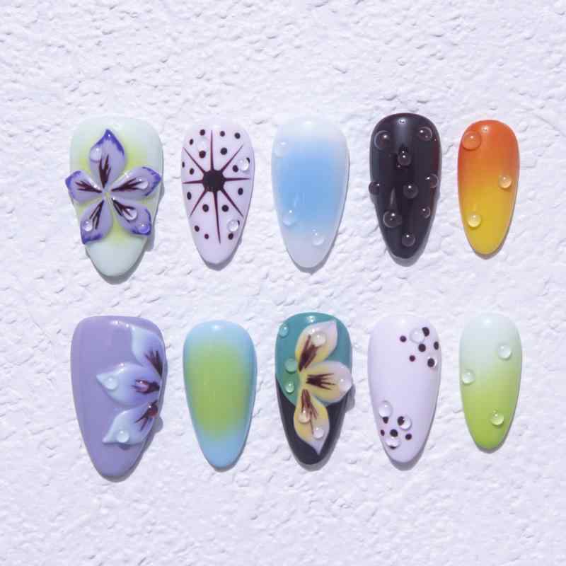 ・色: アーモンド・サイズ: S,M,L・スタイル: 欧米風・款式: 着用式・柄: 十字架,バラ,チューリップ,カートゥーン,花,ハート,猫爪,リボン,チェック,蝶,クロハート,チェッカー,ミルクカウ,星・対象: 女性・タイプ: DIY着用式