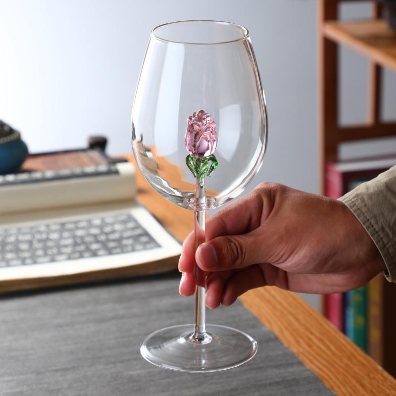 ・素材: 高硼硅ガラス・容量: 201-300ml・スタイル: 和風・色: ローズフラワー,ローズフラワー,ピラミッド,ピラミッド小,観山,ブルーローズフラワー,ホワイトローズフラワー・透明度: 透明