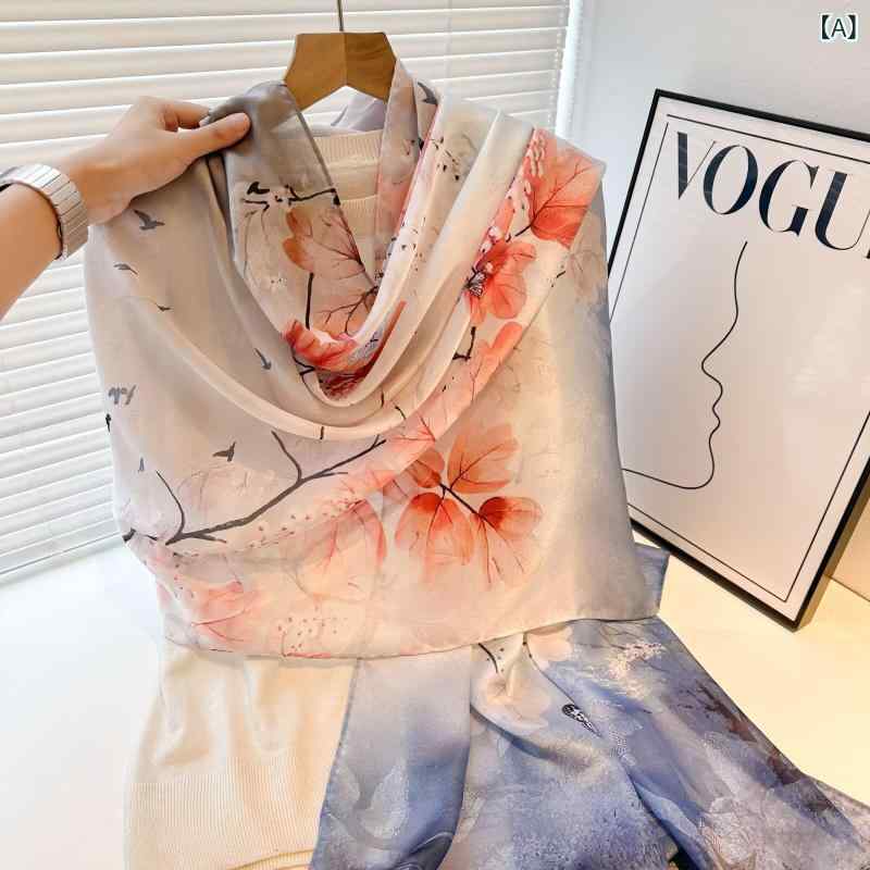 ・生地: シルク・主成分: 絹 51-60%・サイズ: 185×85cm・適合身長: 175cm以上・款式: ロング・柄: ユリ・スタイル: ベーシック, 優雅, OL, 軽奢・スタイル分類: ファッション通勤・流行要素: 植物花卉