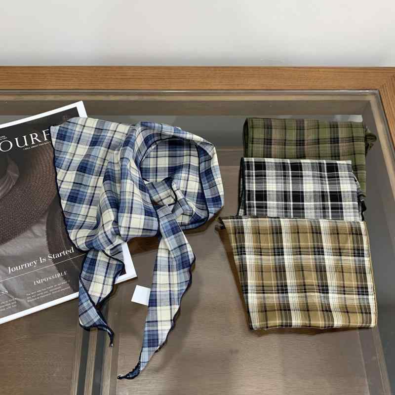 ・カラー: 黒白チェック、イエローチェック、ブルーチェック、ダークグリーンチェック・サイズ: 10*115cm・編み方: 経編・流行要素: ライン・スタイル: ノーマルロング・素材名: コットンリネン・主素材: コットン・主素材含量: 21...