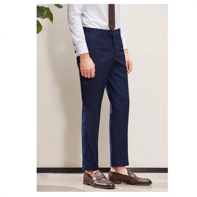 ・スタイル: ビジネス・パンツ形状: ストレート・適合季節: 四季・素材: ウール50%、化学繊維混紡・適用シーン: オフィス・対象: 成人青年男性・ディテール: ポケット装飾・色: ネイビー,ブラック・サイズ: 27,28,29,30,3...