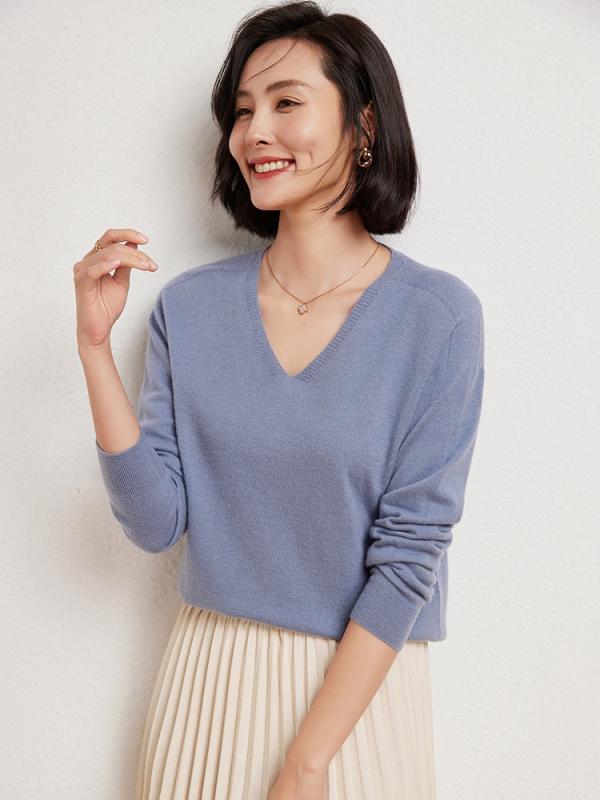 ・スタイル: プルオーバー・シルエット: ルーズ・着丈: ショート(40-50cm)・首元: Vネック・袖形状: 通常袖・袖丈: 長袖・厚み: 薄手・ディテール: リブ・加工: ジャカード・色: キャメル,ブルー,ホワイト,パープル,グレー...