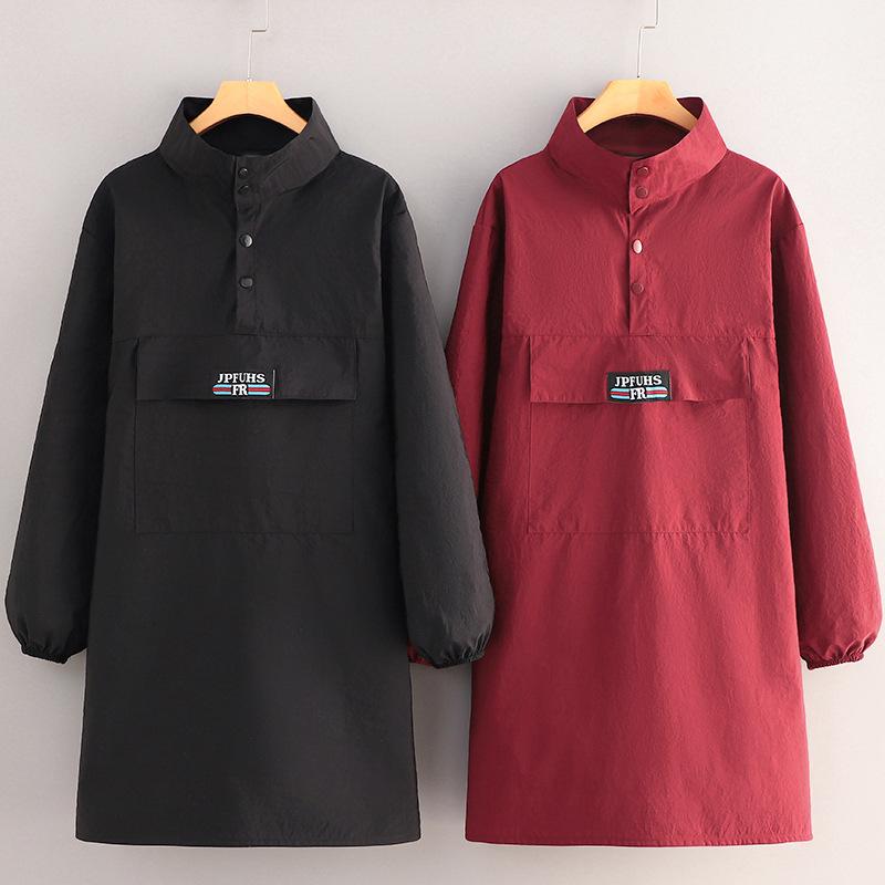 ・素材: タスロン・袖丈: 有袖・撥水: 対応・スタイル: モダンシンプル・柄: 無地・カラー: ブラック,ワインレッド,カーキ・サイズ: 小サイズ(短款45-85kg 85cm),大サイズ(長款50-100kg 99cm)