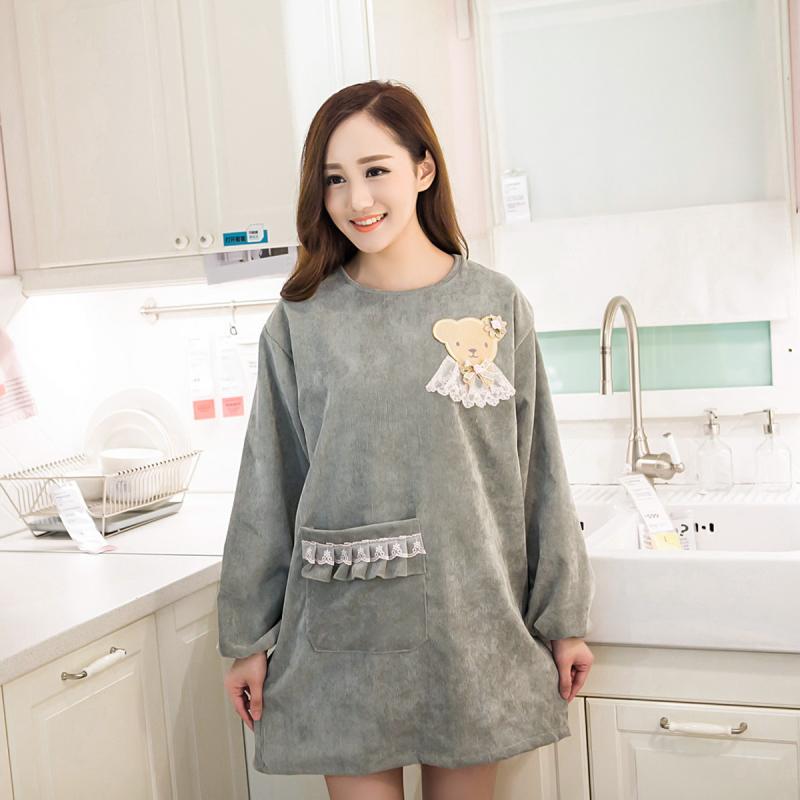 ・エプロン分類: 袖付き・用途: 防汚・素材: コーデュロイ・サイズ: 均一・スタイル: アメリカンカントリー・色: グレー,パープル,ピンク,ブラウン,ダークブラウン,グリーン,ブルー