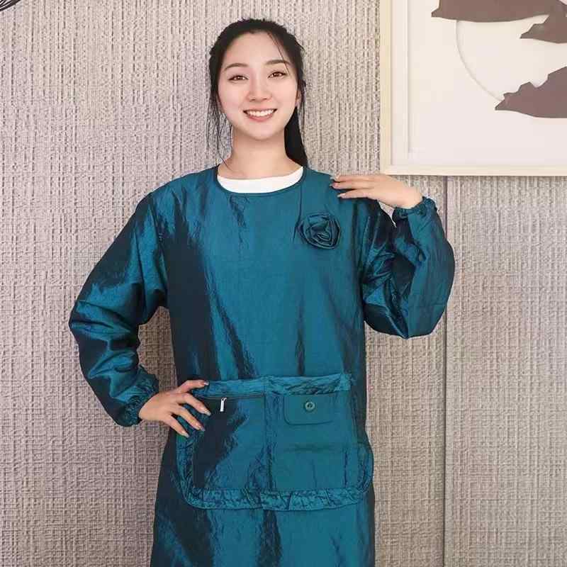 ・種類: 有袖エプロン・用途: 防汚・素材: ポリエステル・サイズ: フリーサイズ・スタイル: 韓国スタイル・柄: 無地・カラー: ブラック,レッド,ピンク,ワインレッド,ローズレッド,アーミーグリーン,ブルー,ライトブルー,パープル,ブラ...