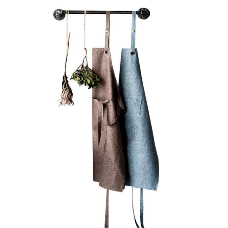 ・タイプ: 無袖エプロン・機能: 防水・素材: 綿100%・サイズ: フリーサイズ・スタイル: アメリカンカントリー・カラー: グレー,ブラウン,ブルー・寸法: 95×78cm